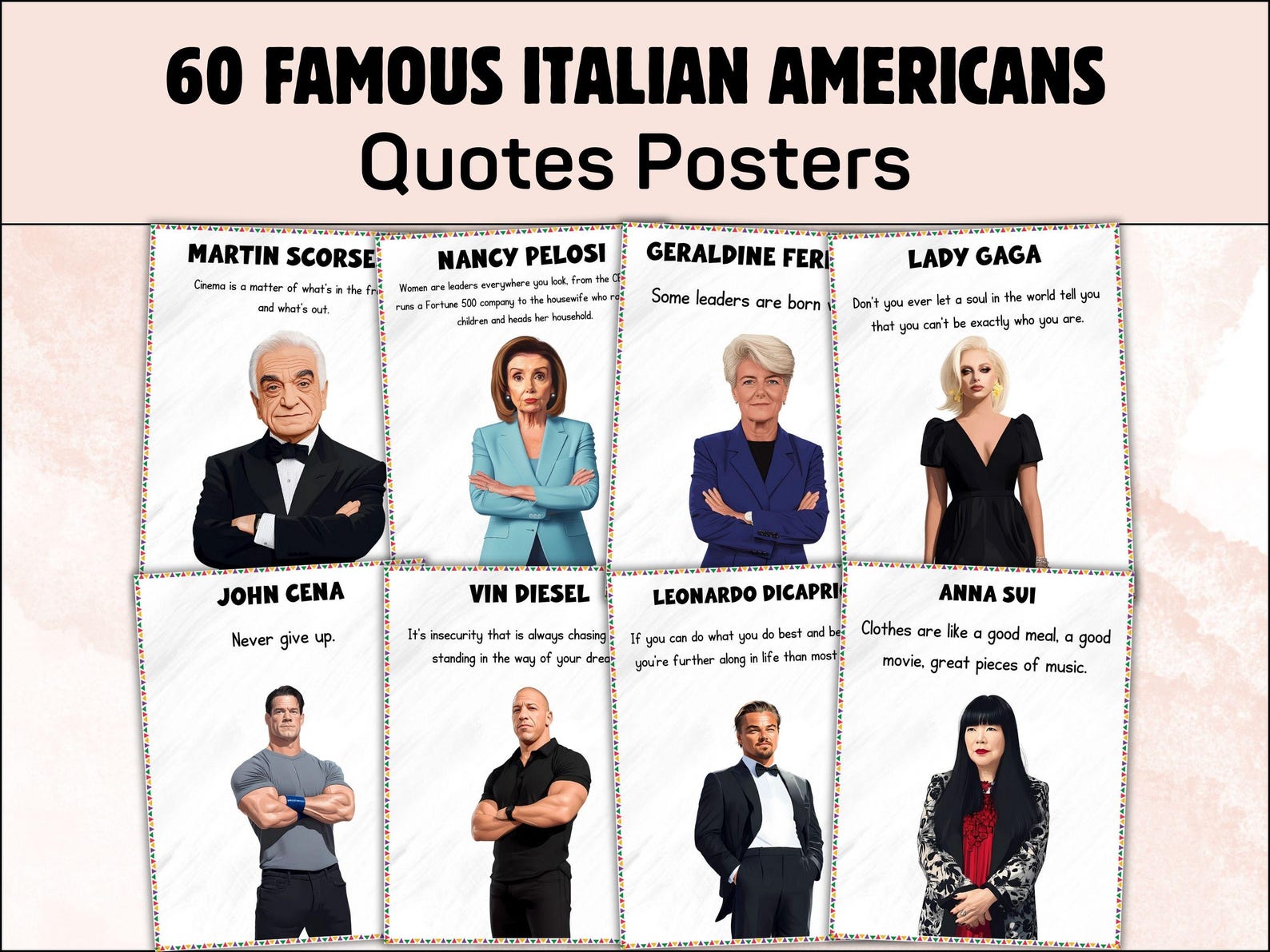 60 Famous Italian Americans Quotes Posters | Inspirational Bulletin ...