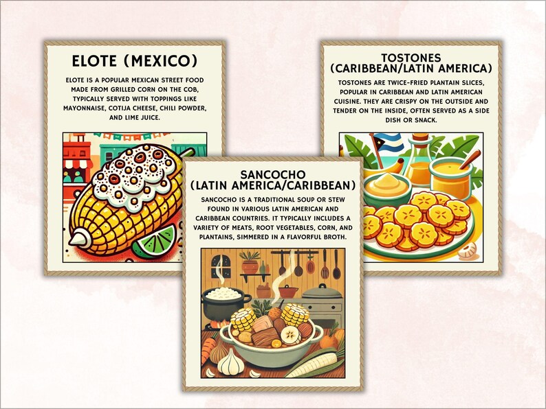Hispanic Heritage Month Food Posters | Traditional Hispanic Dishes ...
