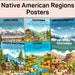 Native American Regions Posters Bulletin Board Native American Heritage ...