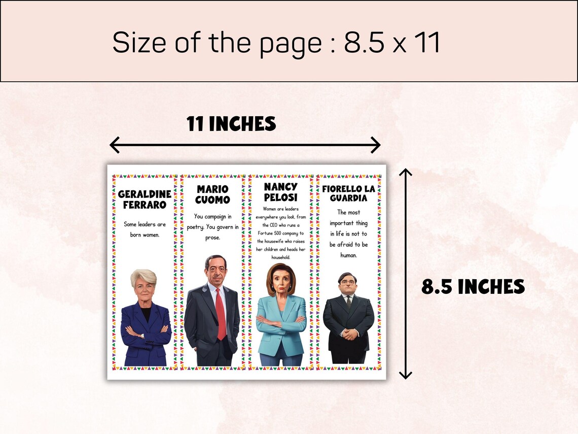 60 Famous Italian Americans Quote Bookmarks Italian American Heritage ...