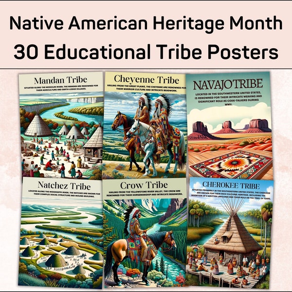 Native American Heritage Poster - Etsy