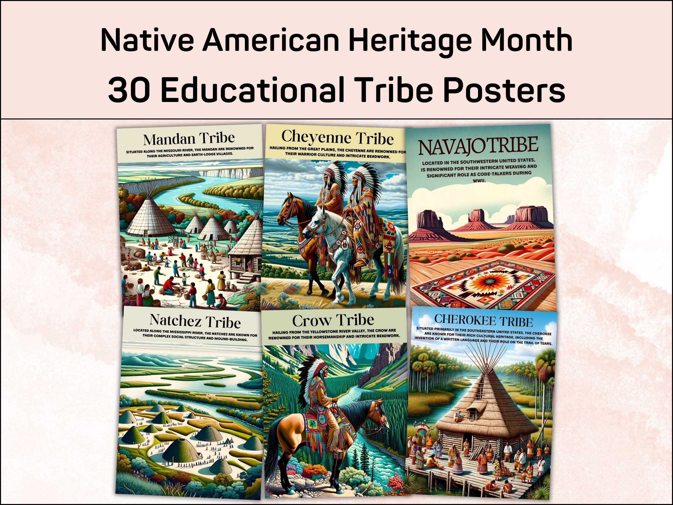 Native American Heritage Month: 30 Educational Tribe Posters for ...