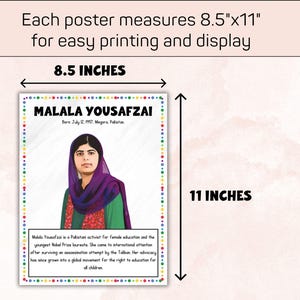 30 Famous Teachers Biography Posters Inspirational Educators Classroom ...