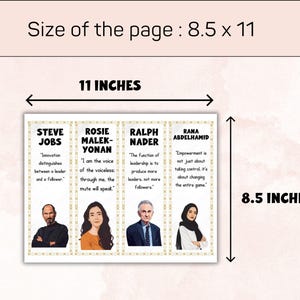 45 Famous Arab Americans Bookmarks, Arab American Heritage Month ...