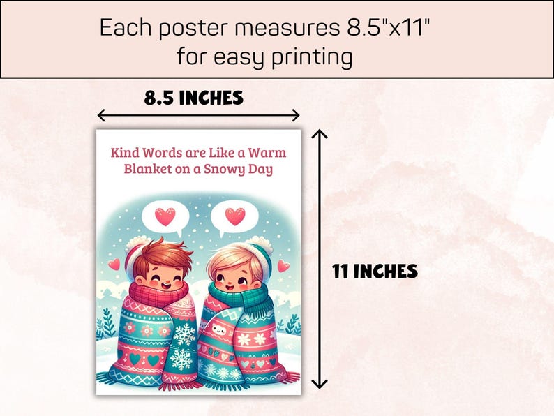 Winter Kindness Bulletin Board Set | 20 Inspiring Posters for Classroom ...