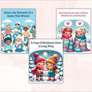 Winter Kindness Bulletin Board Set | 20 Inspiring Posters for Classroom ...