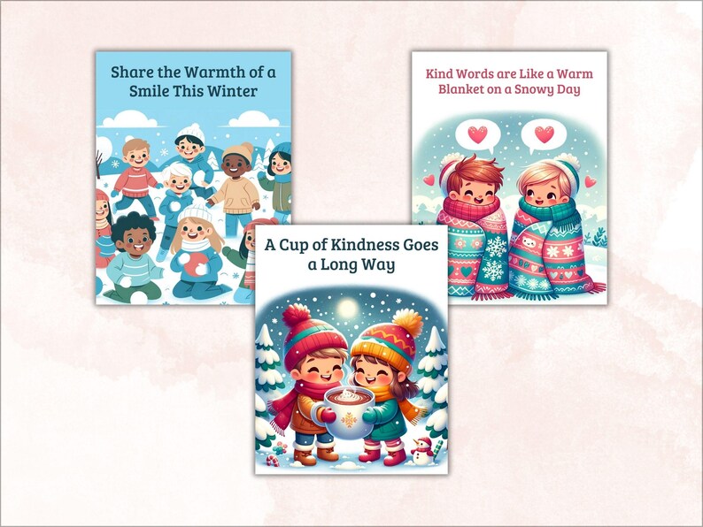 Winter Kindness Bulletin Board Set | 20 Inspiring Posters for Classroom ...