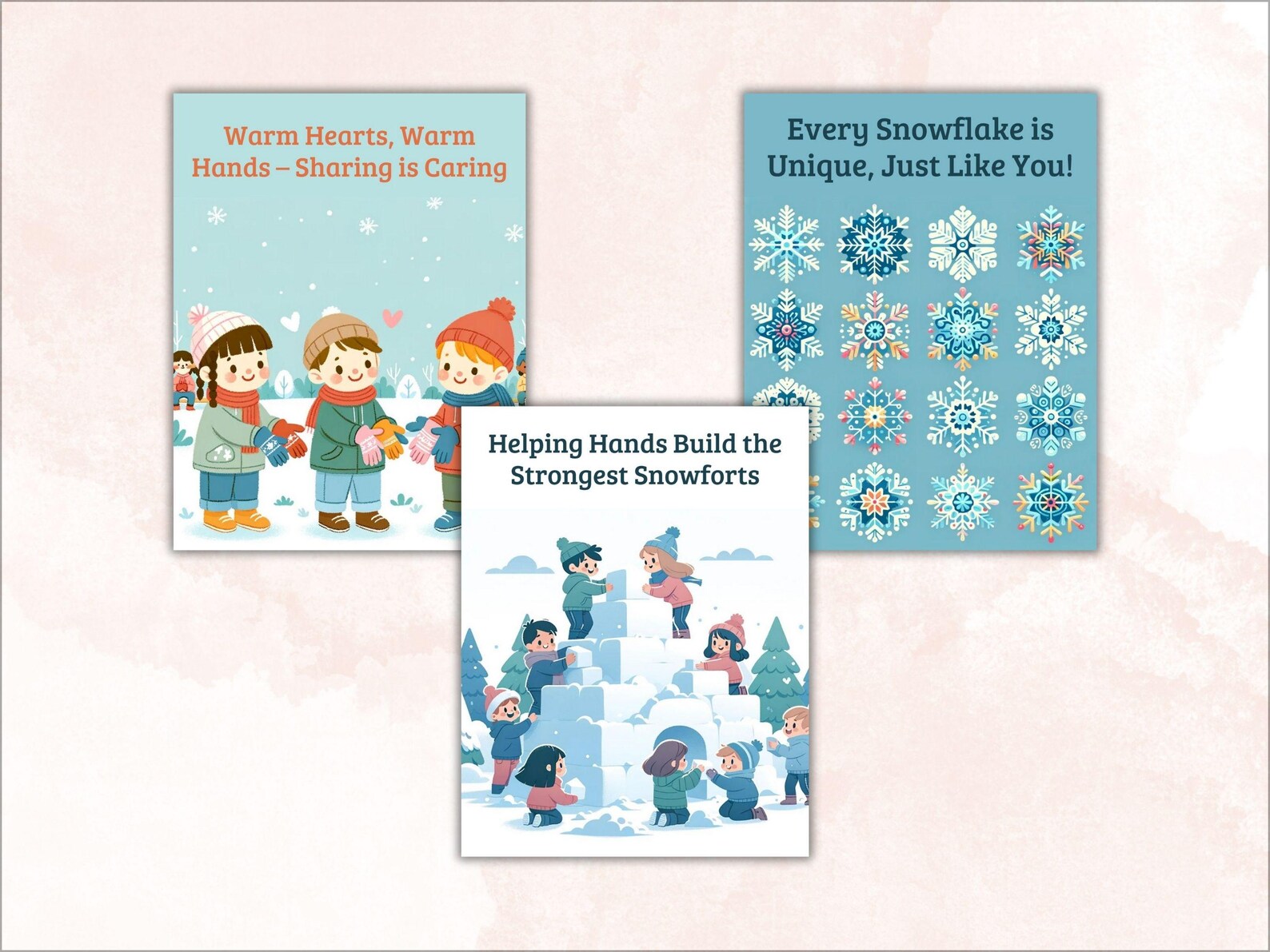Winter Kindness Bulletin Board Set | 20 Inspiring Posters for Classroom ...