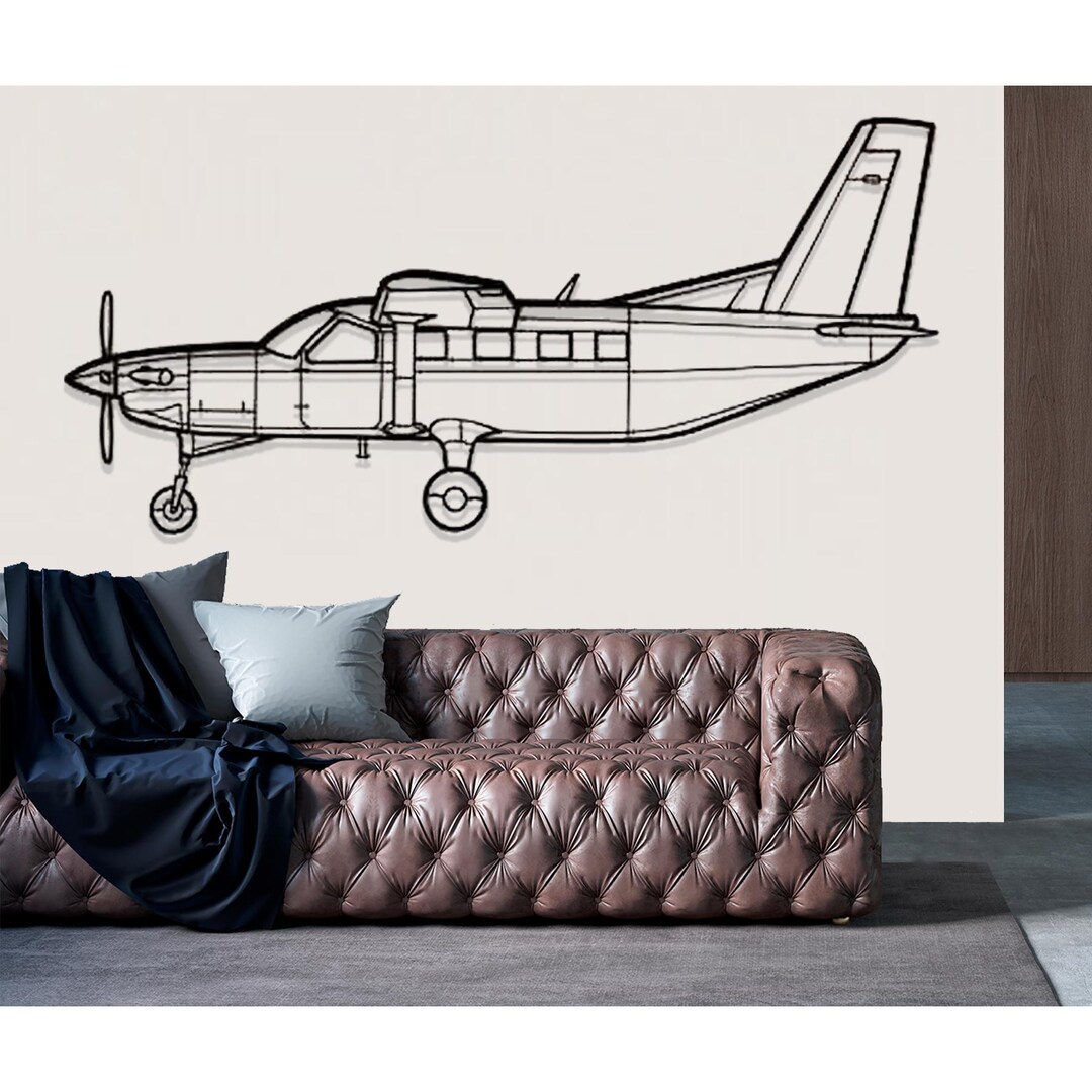 Daher K100 Airplane Metal Wall Art, Metal Wall Decor, Airplane Wall ...