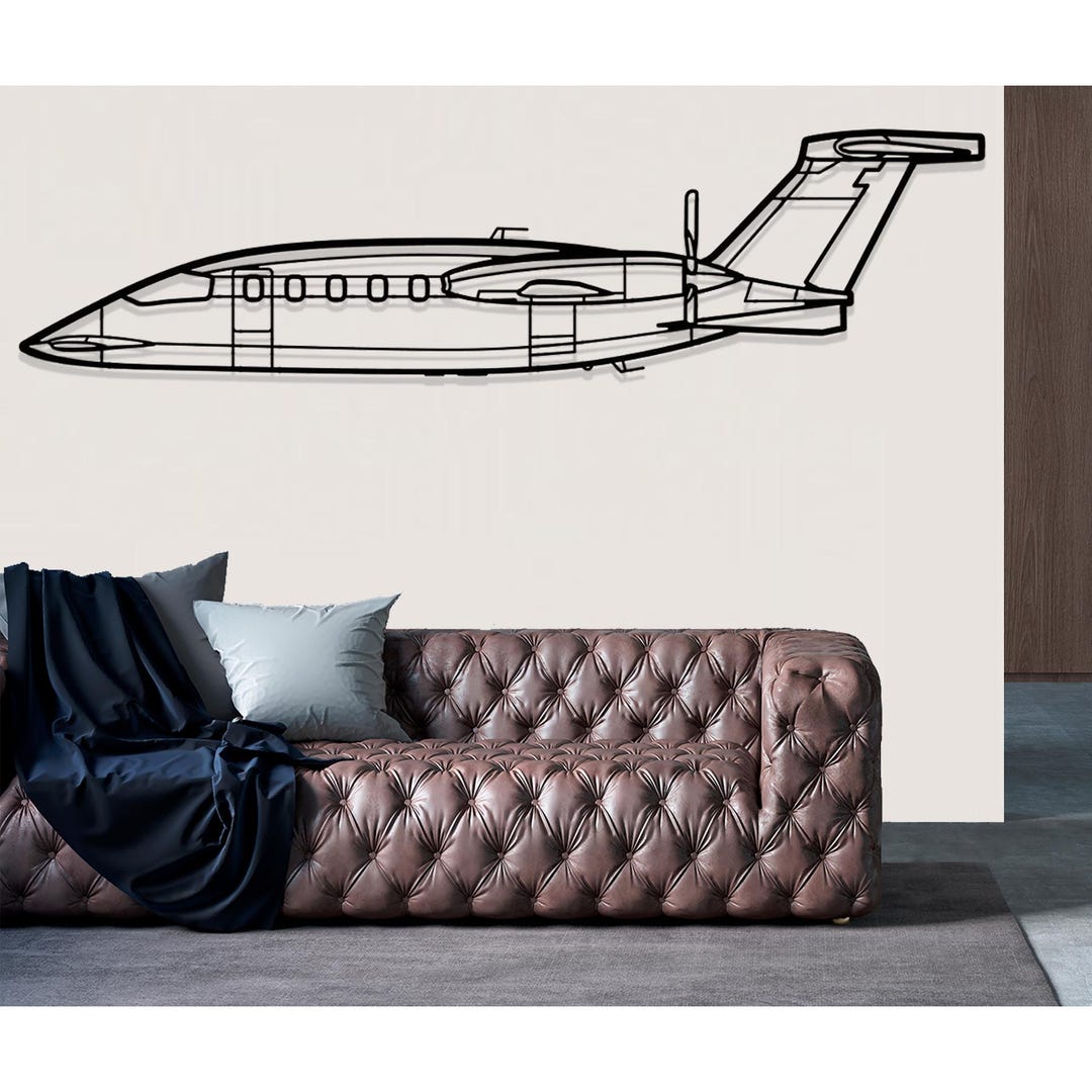 Piaggio P 180 Avanti Airplane Metal Wall Art, Metal Wall Decor ...