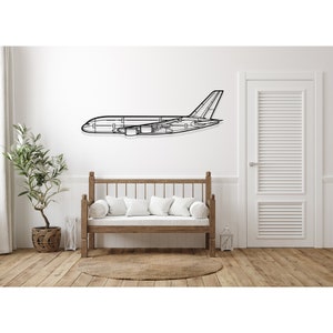 Airbus A380 800 Airplane Metal Wall Art, Metal Wall Decor, Airplane ...