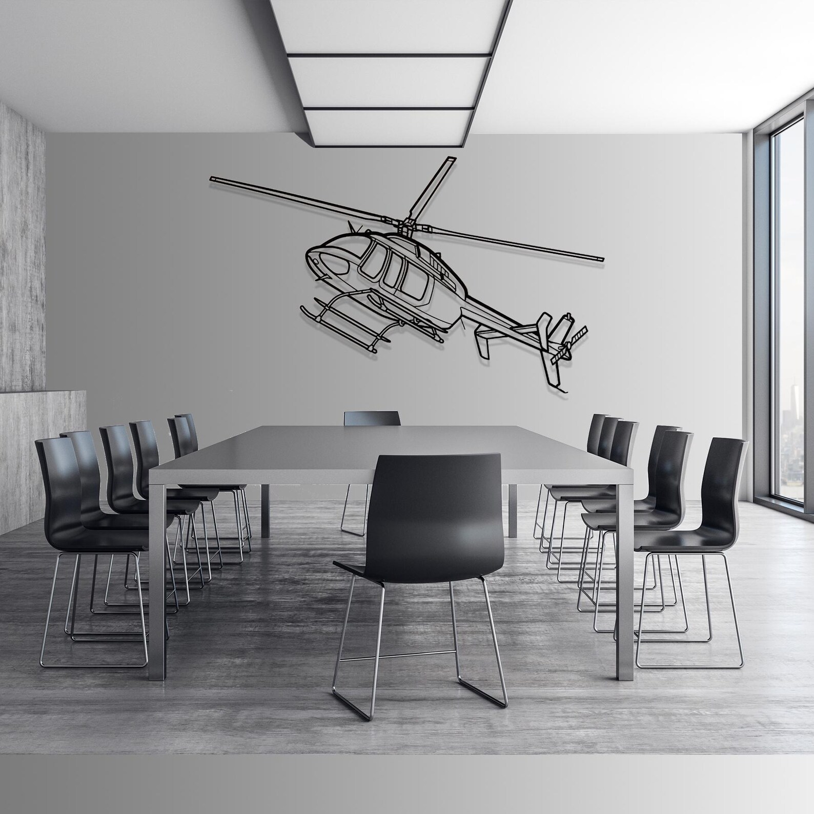 Bell 407GX Helicopter Metal Wall Art, Metal Wall Decor, Airplane Wall ...