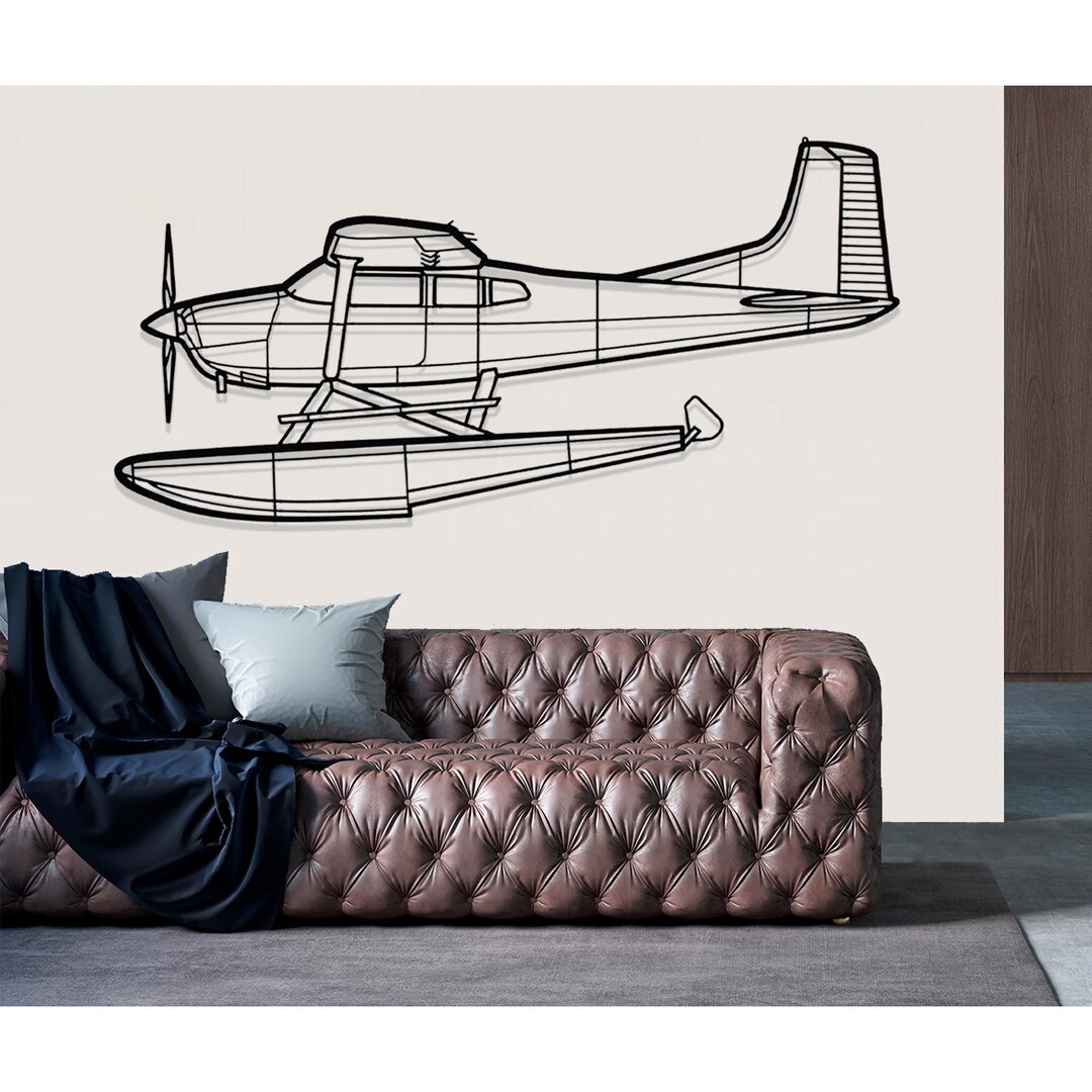 Cessna A185F Float Aircraft Metal Wall Art, Plane Wall Art, Airplane ...