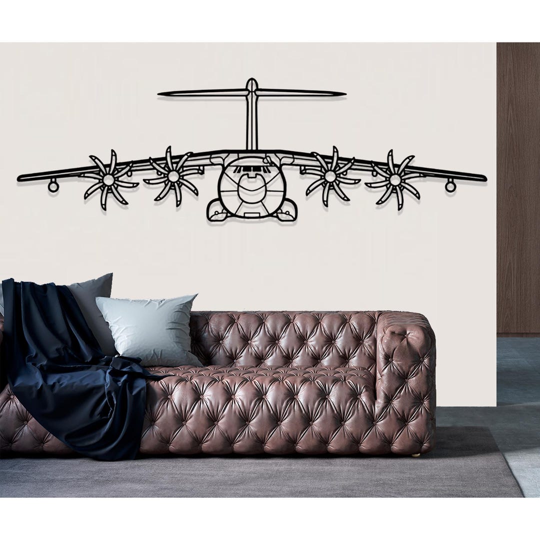 Airbus A400M Atlas Airplane Metal Wall Art, Metal Wall Decor, Airplane ...