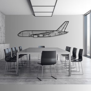 Airbus A380 800 Airplane Metal Wall Art, Metal Wall Decor, Airplane ...