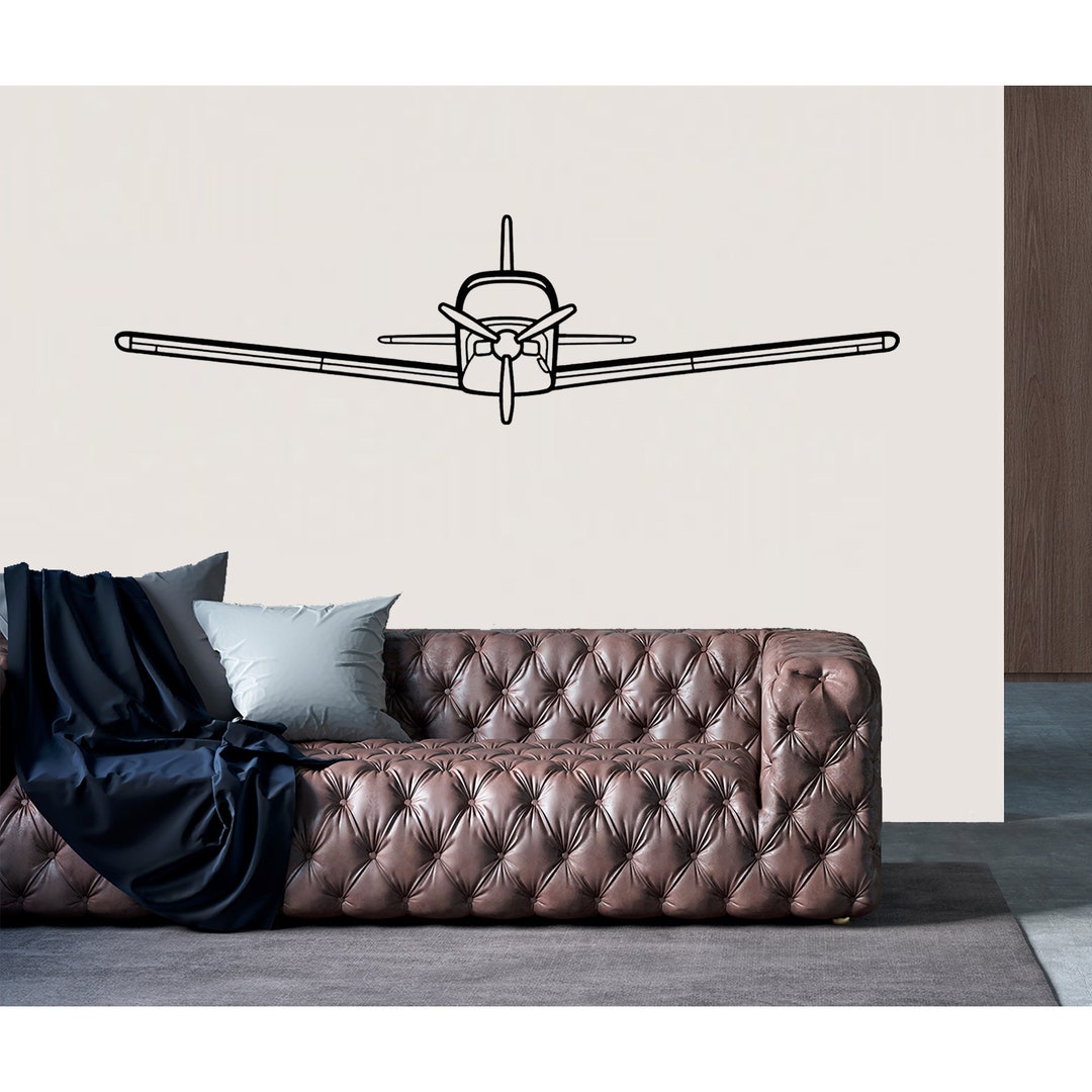 Beechcraft Sierra Aircraft Metal Wall Art, Plane Wall Art, Airplane ...
