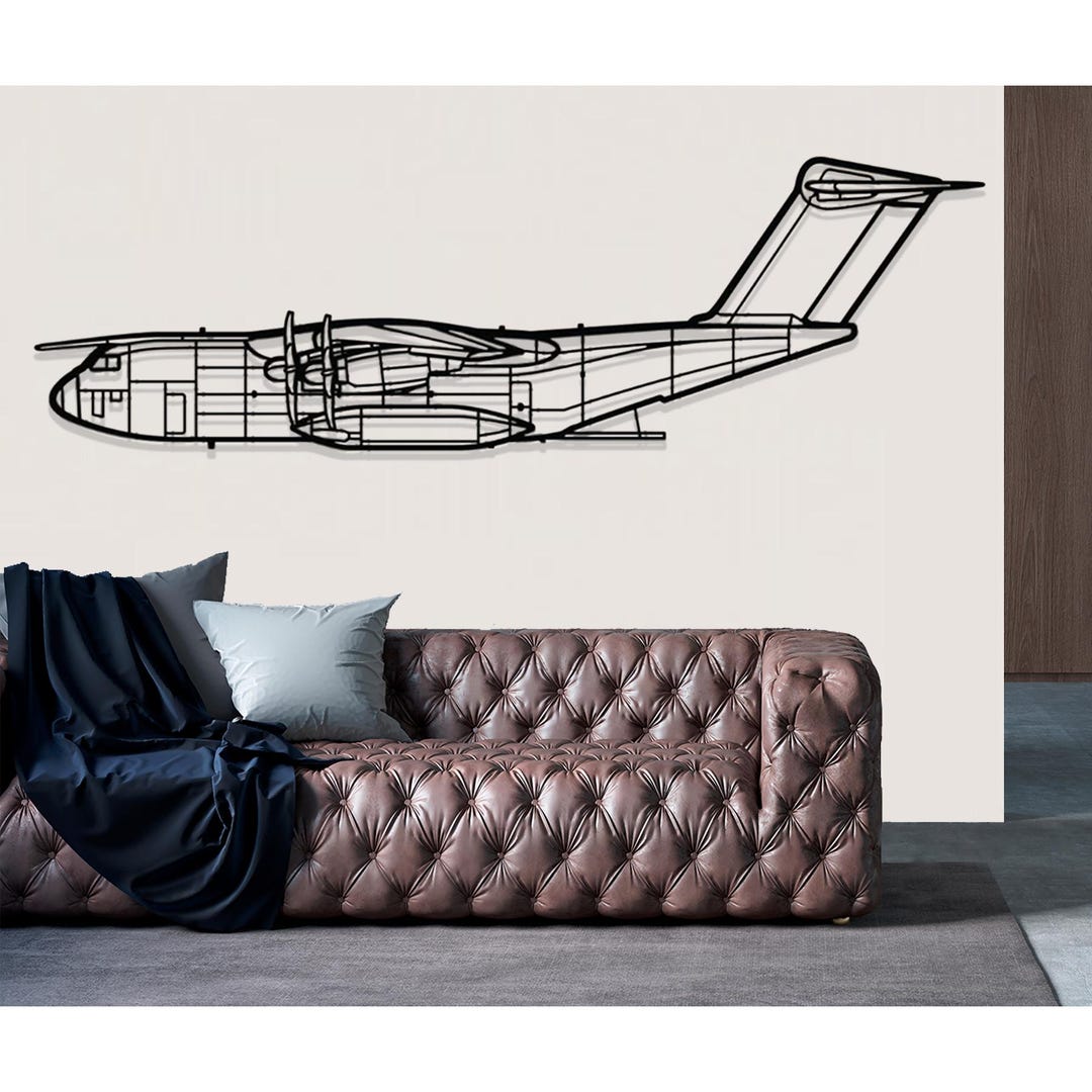 Airbus A400M Atlas Airplane Metal Wall Art, Metal Wall Decor, Airplane ...