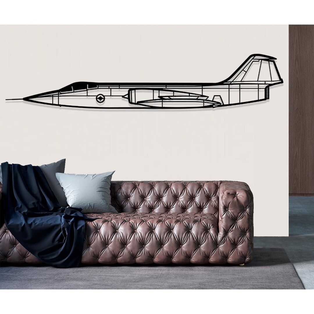 Canadair CF 104 Airplane Metal Wall Art, Metal Wall Decor, Airplane ...