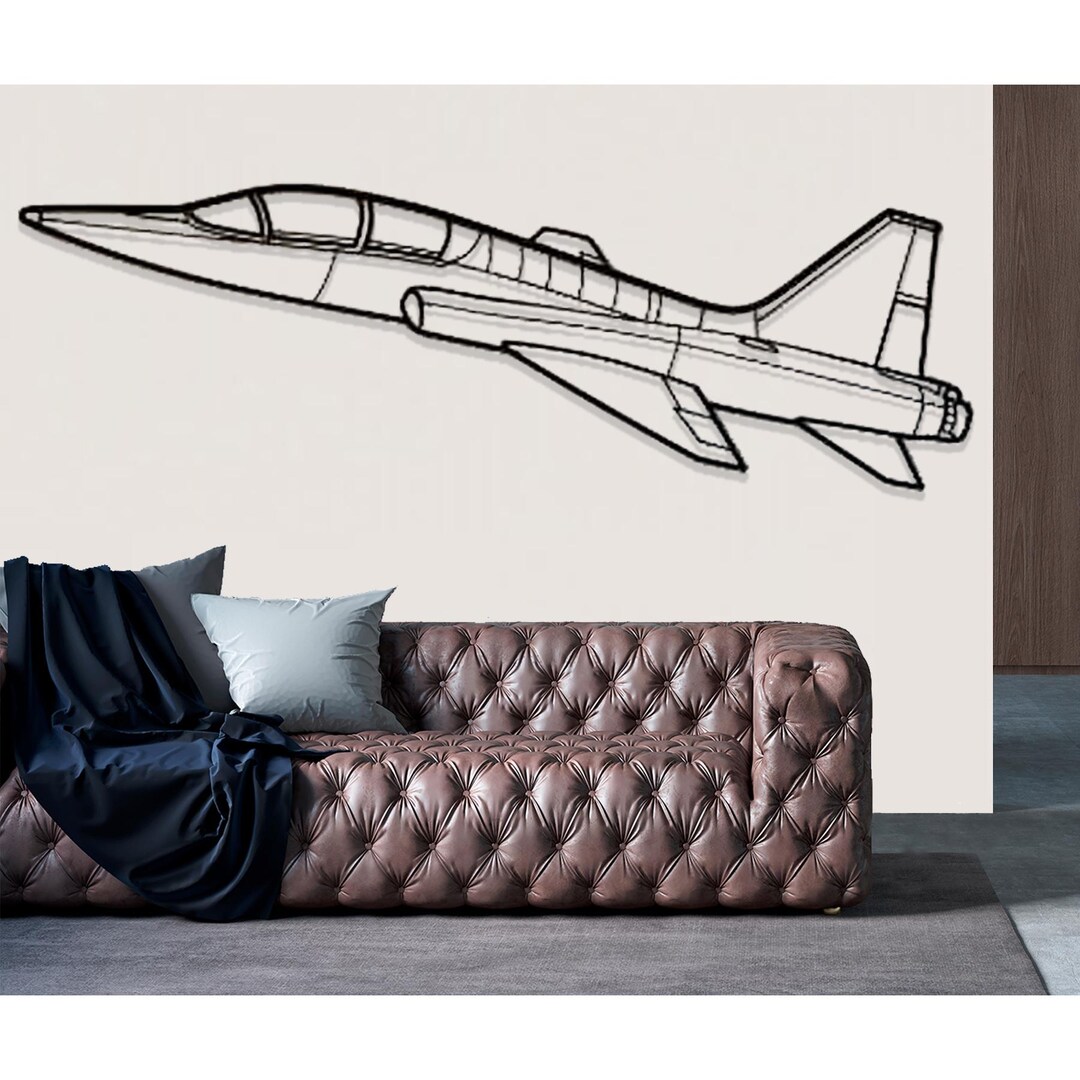 Northrop T 38A Talon Airplane Metal Wall Art, Metal Wall Decor, Airplane Wall Decor, Custom ...