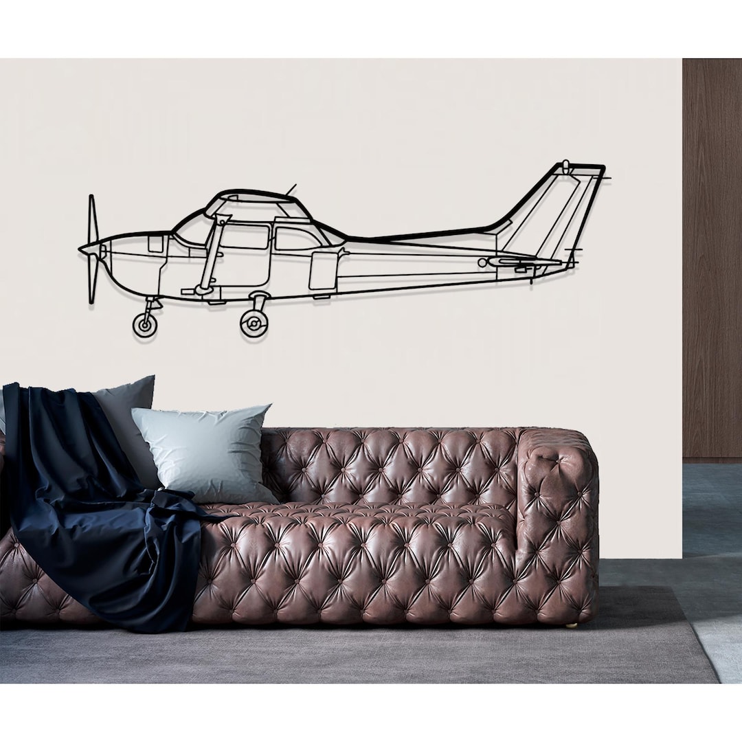 Cessna Skyhawk 172 Airplane Metal Wall Art, Metal Wall Decor, Plane ...