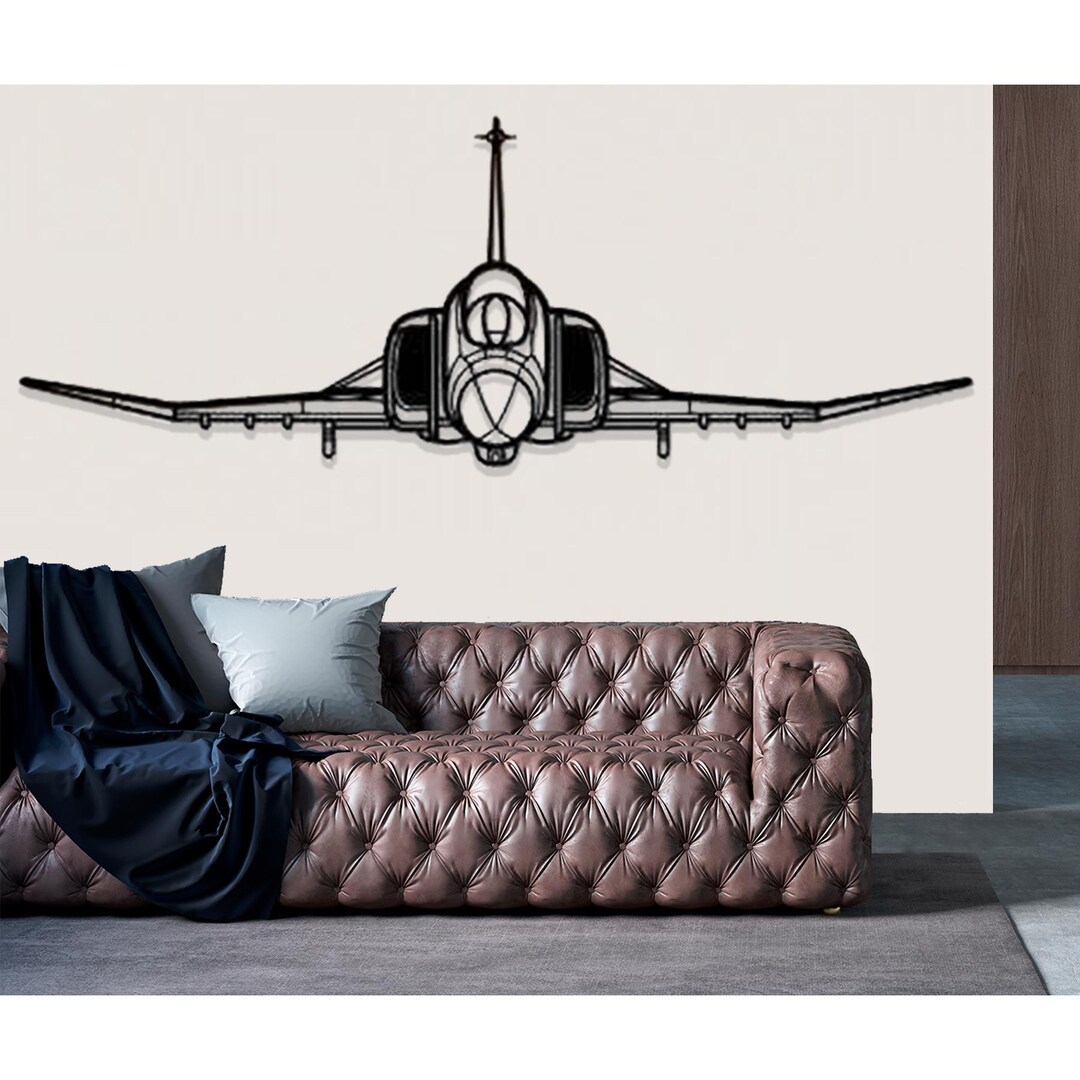 Mcdonnell Douglas F 4 Phantom Airplane Metal Wall Art, Metal Wall Decor ...