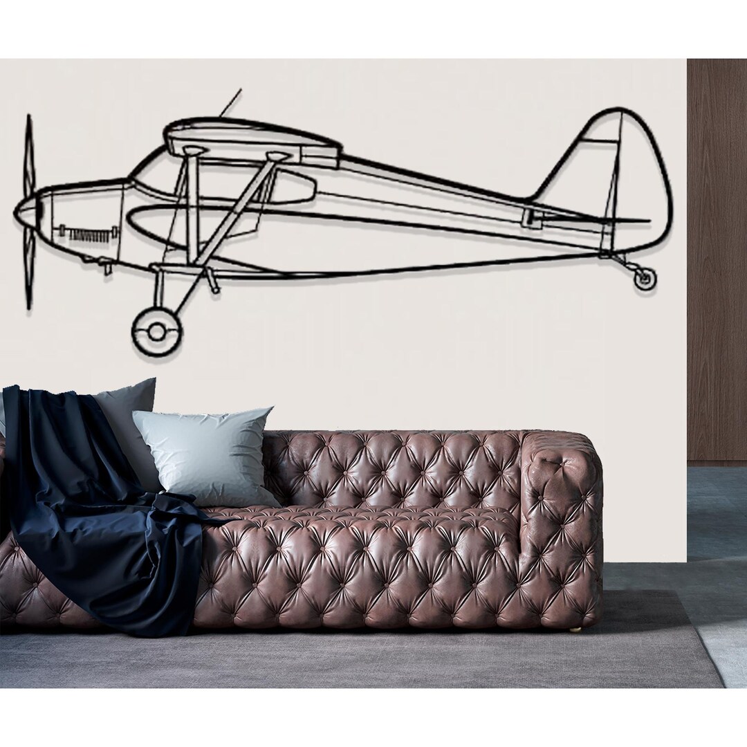 Piper Colt PA 22 Airplane Metal Wall Art, Metal Wall Decor, Airplane ...