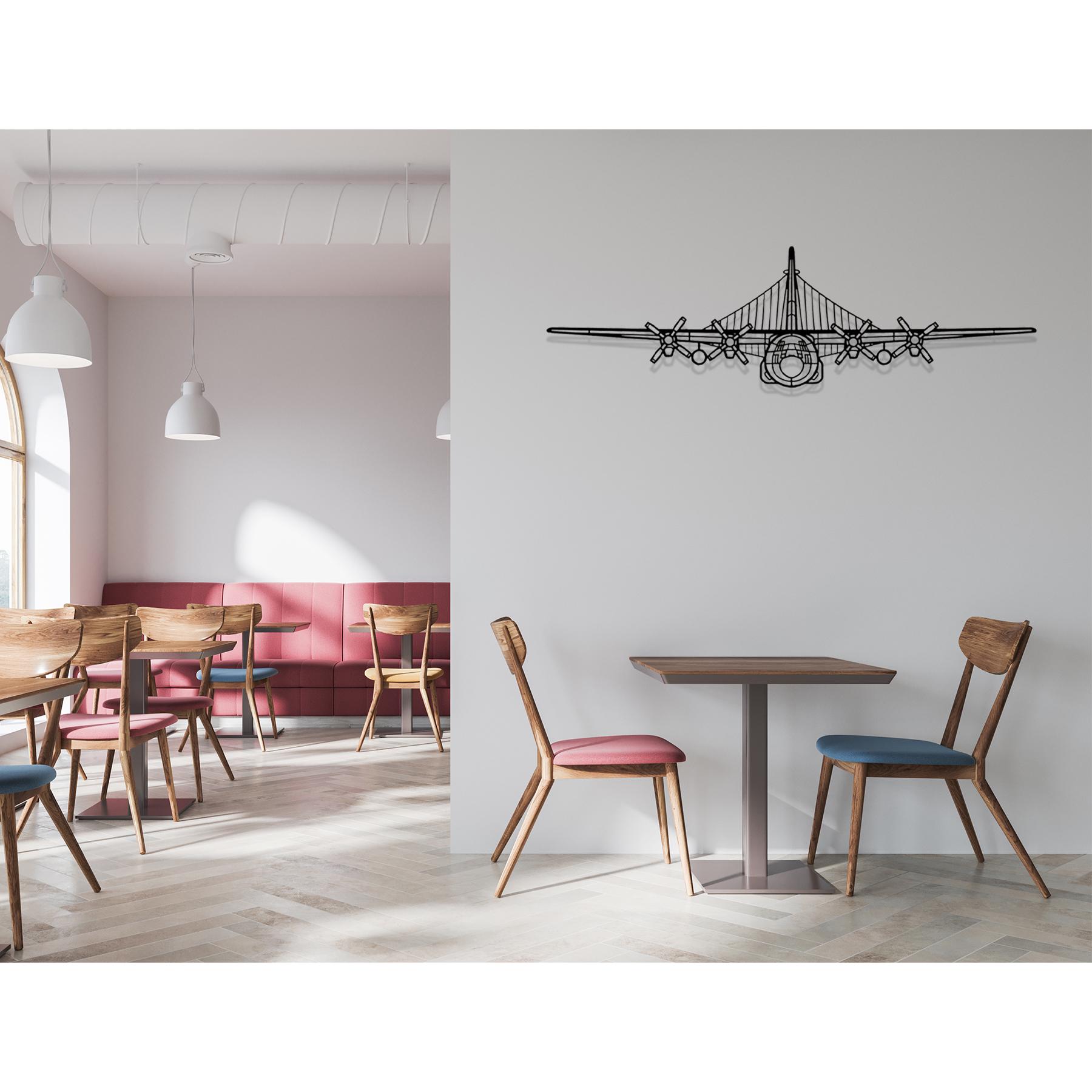 Lockheed Martin EC-130H Compass Call Plane Silhouette Metal Wall Art ...