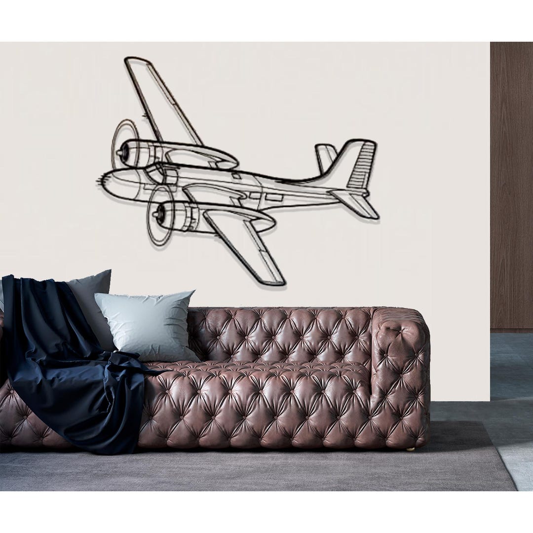 Douglas A 26 Invader Airplane Metal Wall Art, Metal Wall Decor ...