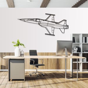 Northrop F 5 Tiger 2 Airplane Metal Wall Art, Metal Wall Decor ...
