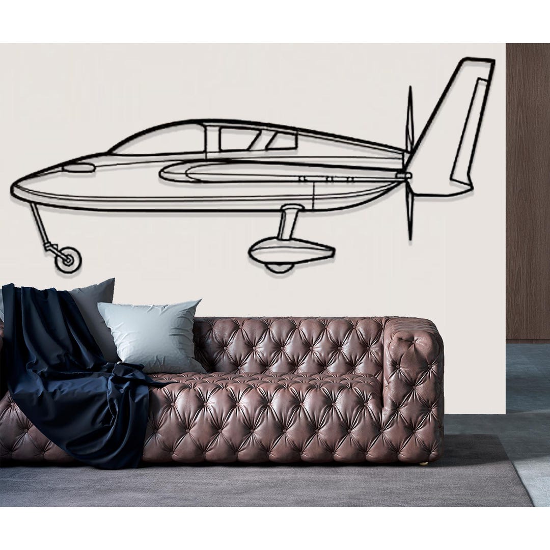 Cozy Mark 4 Airplane Metal Wall Art, Metal Wall Decor, Airplane Wall ...