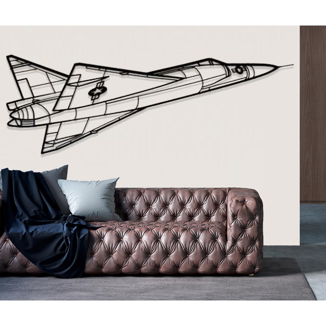 Convair F 102 Delta Dagger Airplane Metal Wall Art, Metal Wall Decor ...