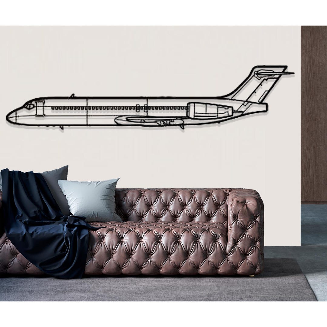 Boeing 717 Airplane Metal Wall Art, Metal Wall Decor, Airplane Wall ...
