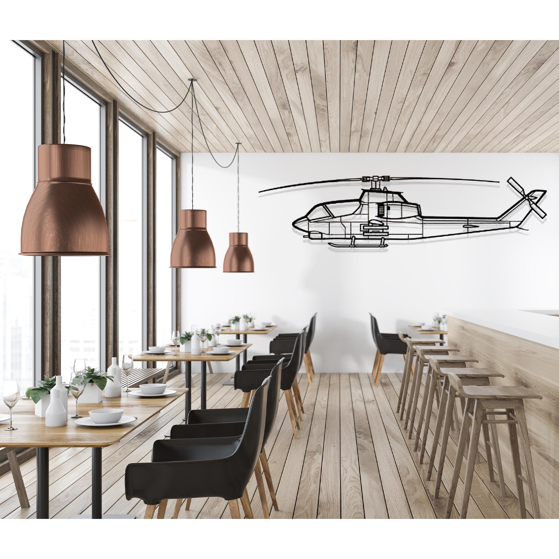 Bell AH 1 Cobra Helicopter Metal Wall Art, Metal Wall Decor, Airplane ...