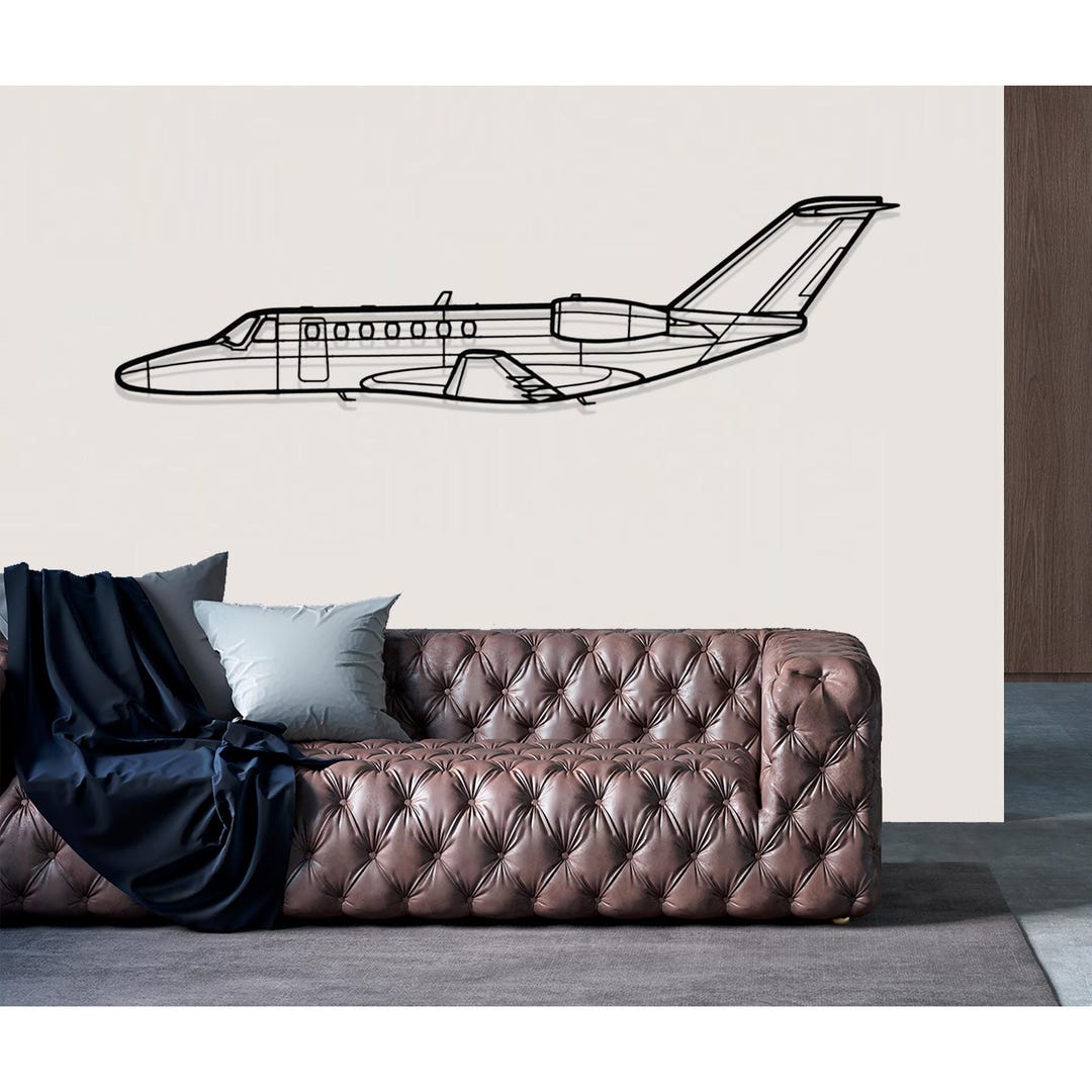 Cessna 525B CJ3 Airplane Metal Wall Art, Metal Wall Decor, Plane Wall ...