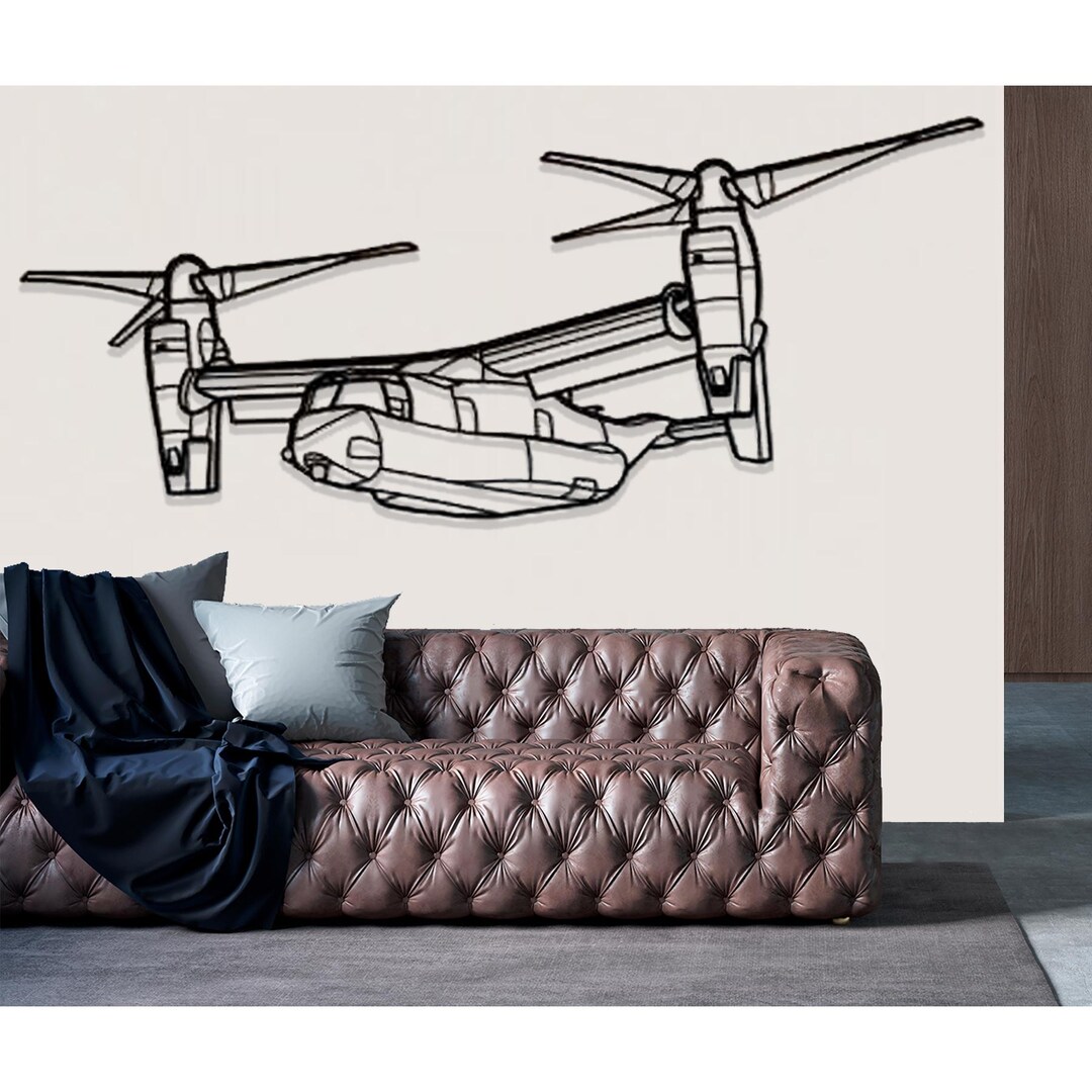 Bell CV 22 Osprey Helicopter Metal Wall Art, Metal Wall Decor, Airplane ...