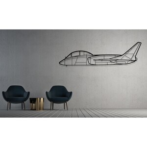 Vought F7U 3 Cutlass Airplane Metal Wall Art, Metal Wall Decor ...