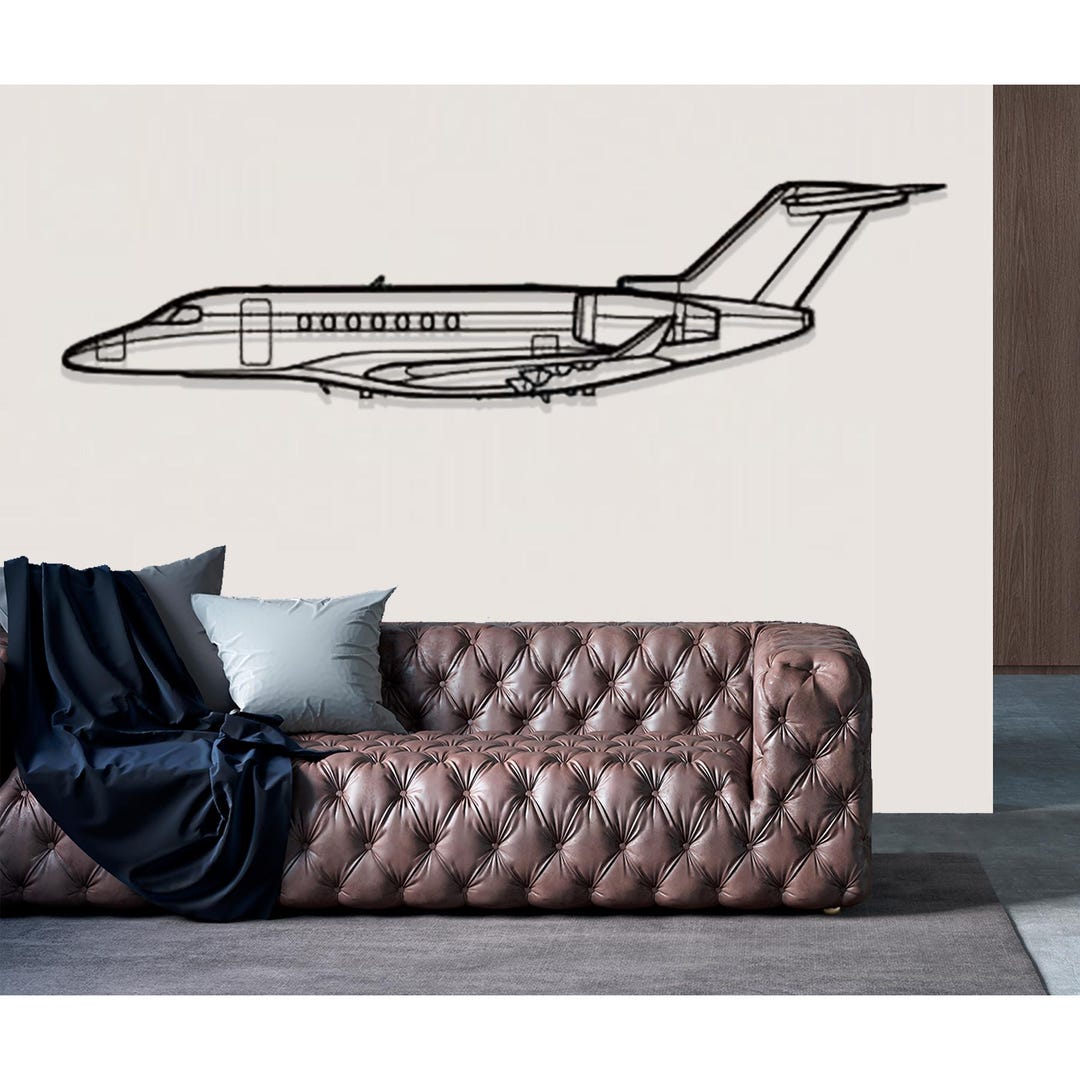 Cessna Citation Longitude Airplane Metal Wall Art, Metal Wall Decor ...