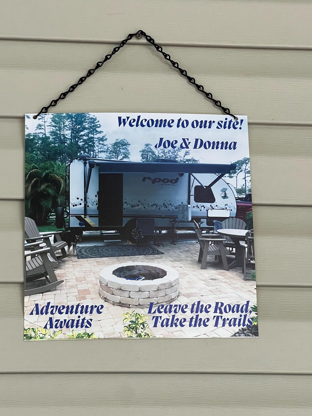 Personalized Camper Welcome Sign: Custom Acrylic RV Decor - Etsy