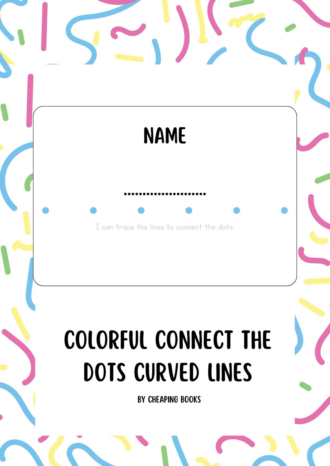 Fun Dots Lines and Curves - Prewriting Workbook - Etsy
