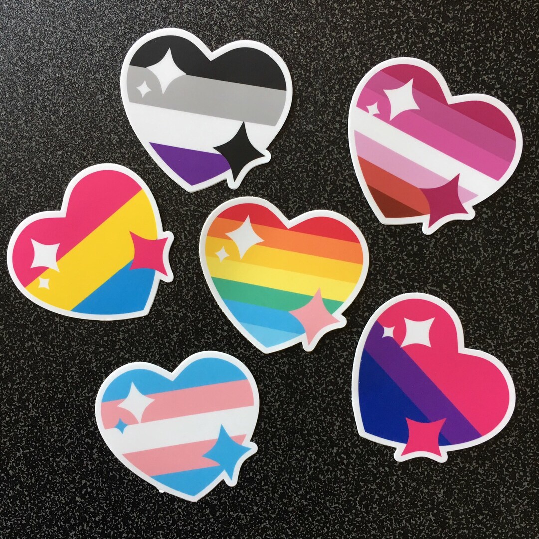 Heart Full of Pride Vinyl Stickers - Etsy