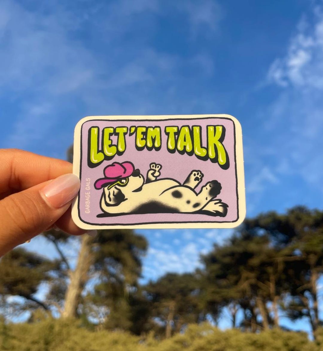 Let 'em Talk Sticker - Etsy