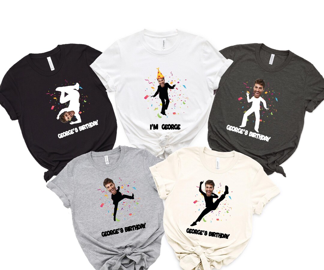 Personalized Stick Figure Birthday Shirt, Custom Face & Photo Tee ...