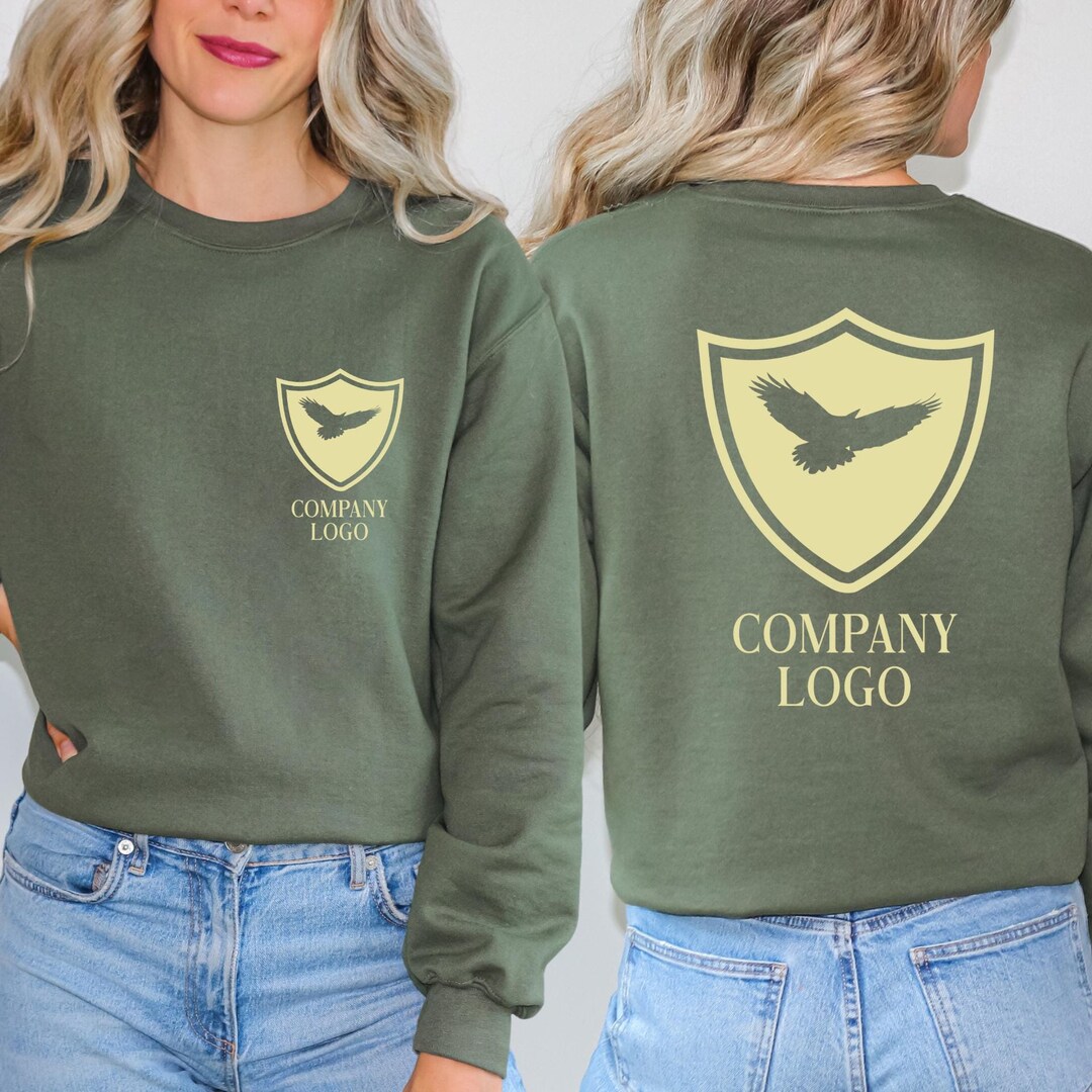 Custom Company Logo Sweatshirt, Custom Design Sweat, Personalized Logo ...