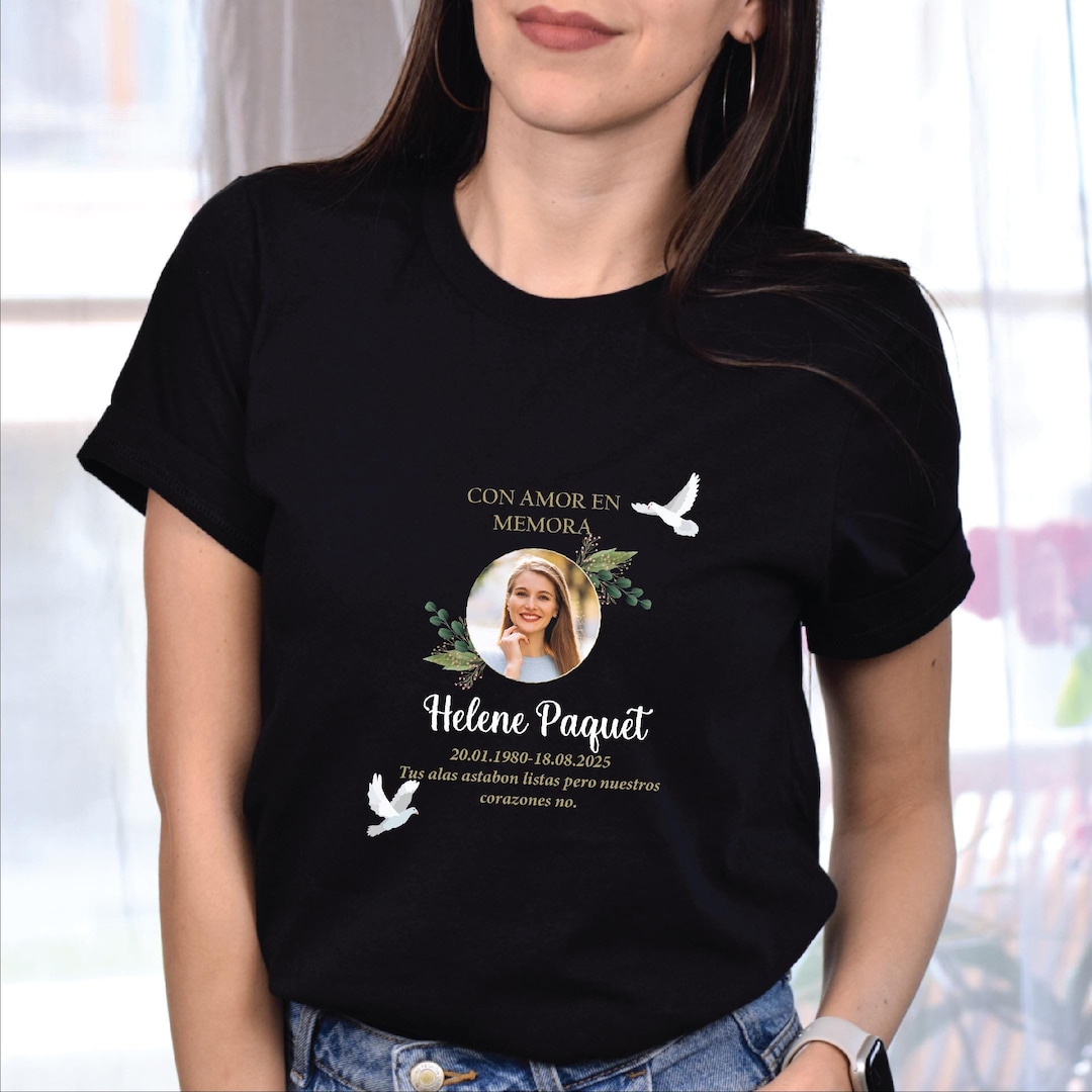 Custom Funeral Shirt, Personalized Memorial Shirt, Rest in Peace Shirt ...