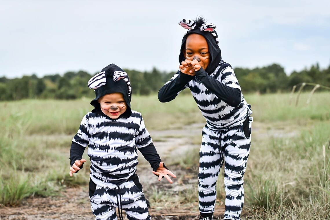 Unisex Black and White Stripe T-shirt, Kid's Zebra Costume Inspiration ...