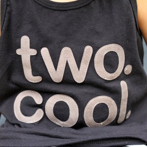 TWO. COOL. Baby Boy, Toddler Boy two Cool Tank Top T-shirt Black Shirt ...