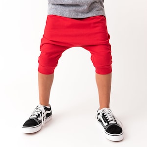 Solid Red Harem Shorts: Etsy Kid's Fashion, Red Toddler Shorts, Baby ...