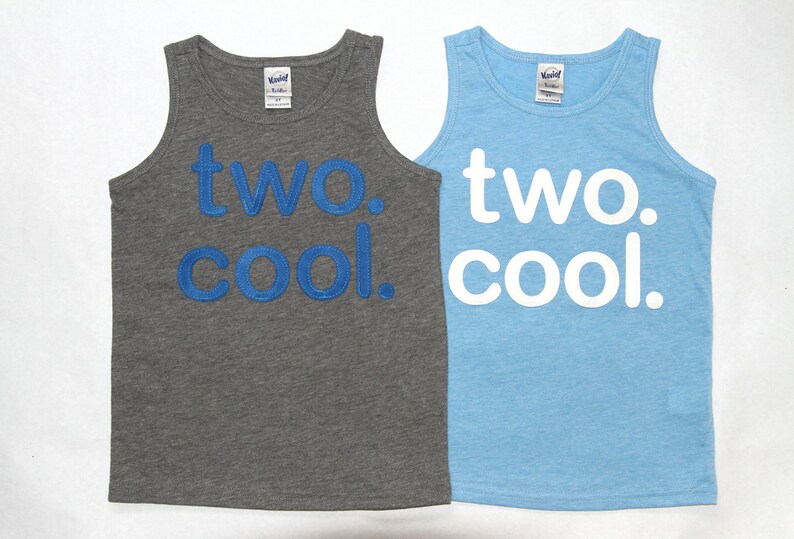 Baby Boy Toddler Boy two Cool Tank Top T-shirt - Etsy