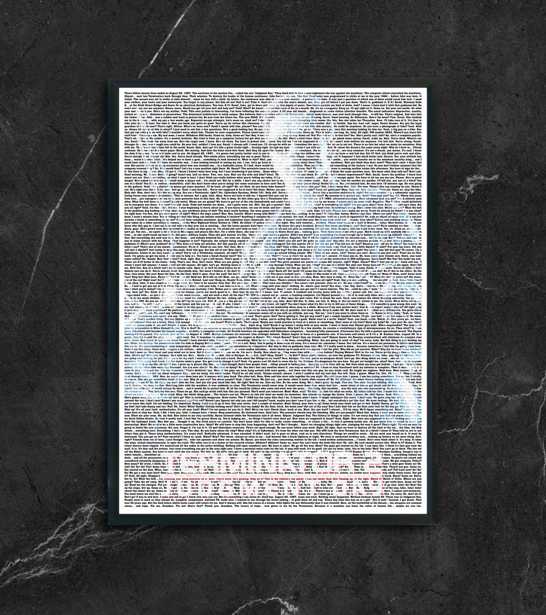 Terminator 2: Judgement Day Movie Script Poster Memorabilia Script ...