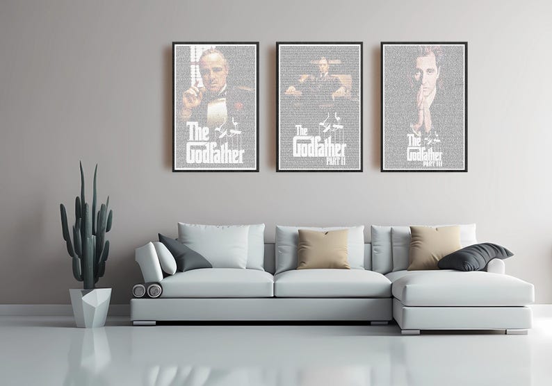 The Godfather Part 3 Movie Script Poster | Memorabilia Script Poster ...